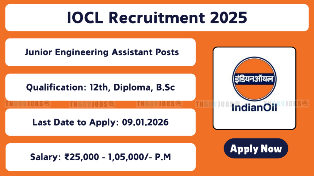 IOCL Recruitment 2025: 394 394 Junior Engineering Assistant Posts ...