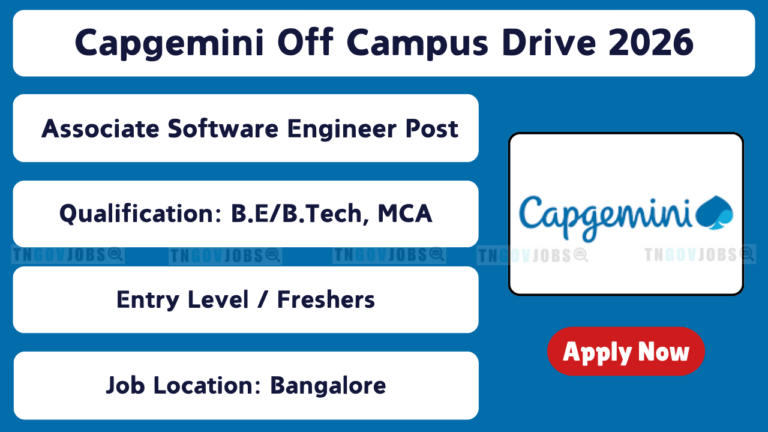 Capgemini Off Campus Drive 2025 – Associate Software Engineer Jobs in ...